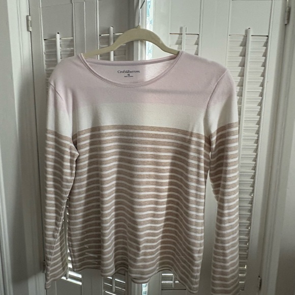croft & barrow | Sweaters | Croft Barrow Womens Soft Pink And Tan ...